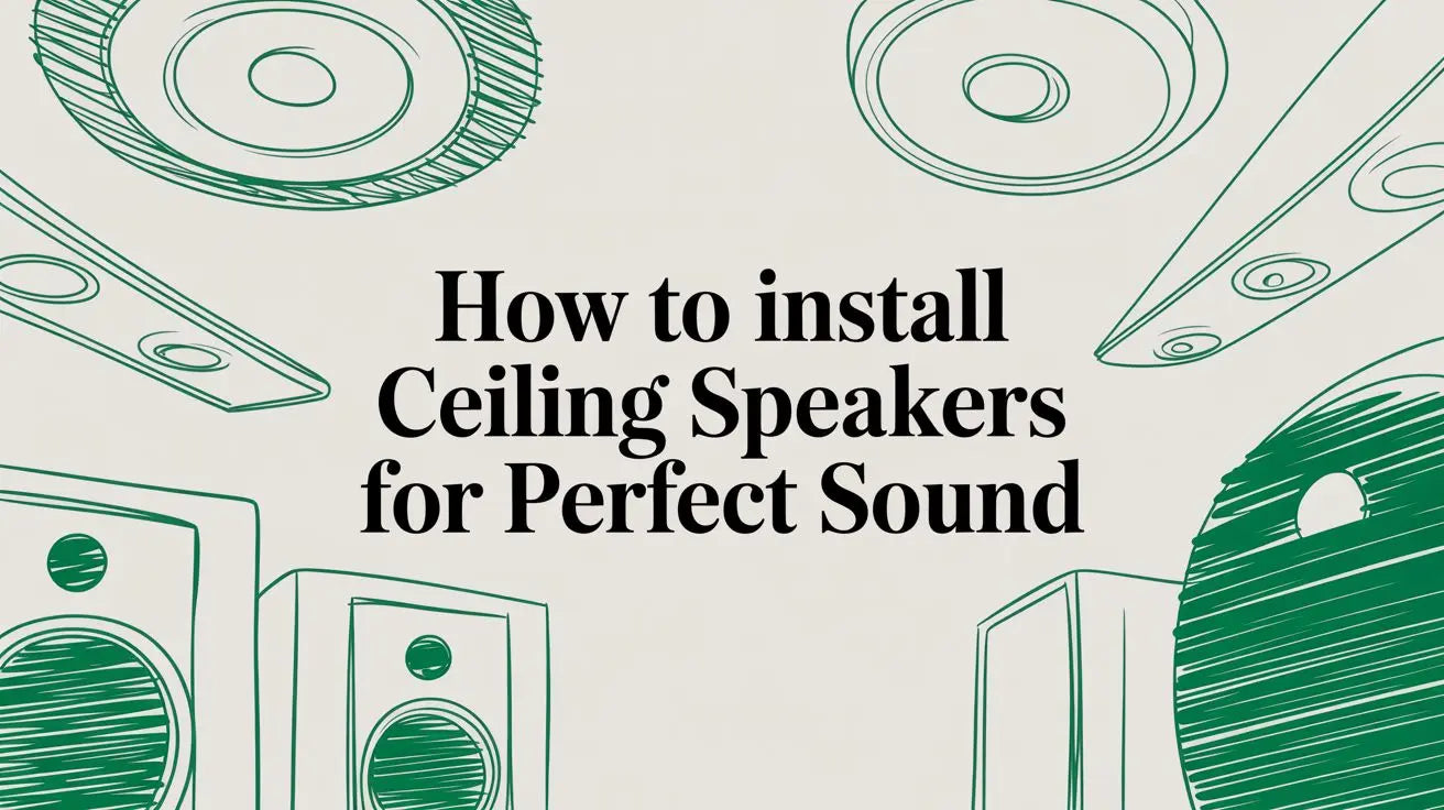 How to Install Ceiling Speakers for Perfect Sound – Epic Audio Ltd
