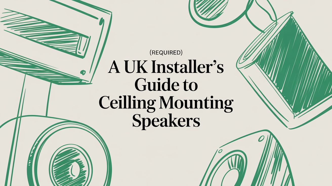 A UK Installer's Guide to Ceiling Mounting Speakers – Epic Audio Ltd
